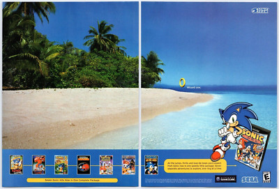 Print Ad 2002 Sonic Mega Collection GameCube Original Hedgehog Promo ...