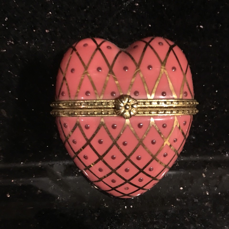 Pretty Trinket Box Heart “From The Heart” Valentine’s Gift!! | eBay