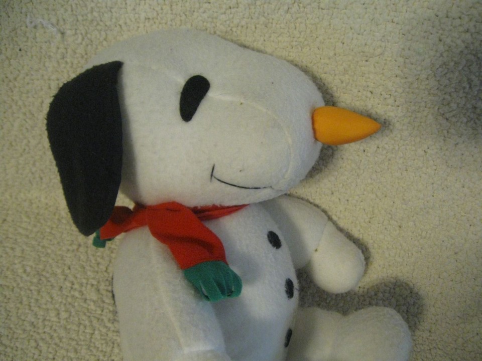 Snoopy as Snowman Peanuts Plush Stuffed Animal Charlie Brown Charles ...