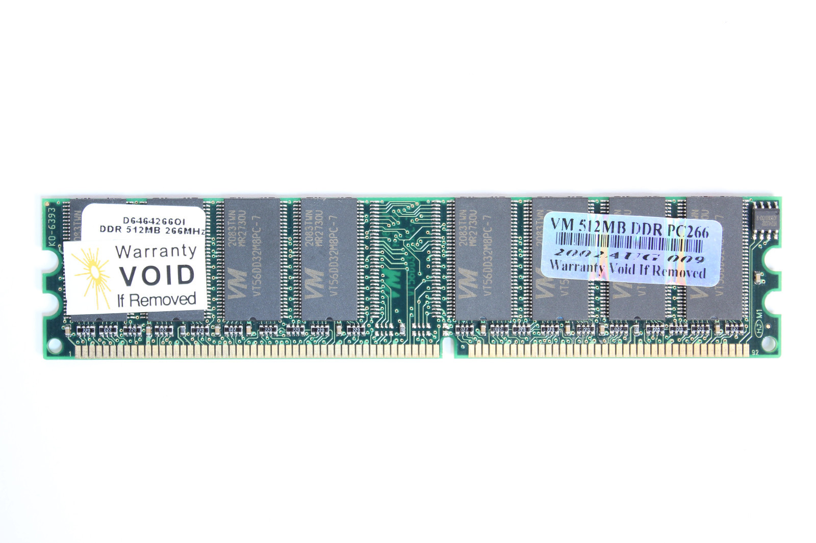 VM VT56DD32M8PC-7 512MB DDR PC266 266MHz RAM Memory (2 Sticks/1GB Total ...