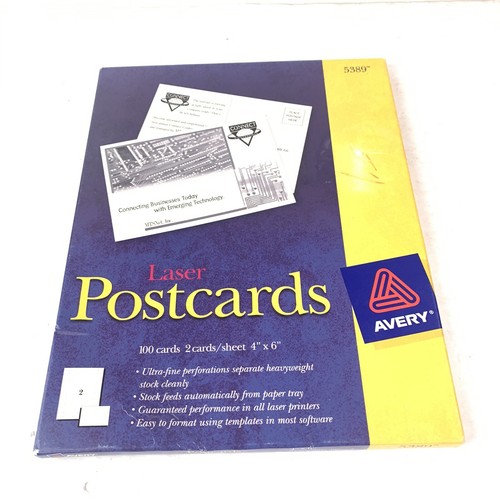 Avery® Postcards for Laser Printers, 4 x 6, Uncoated White fast free ...