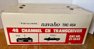 NOS Vintage 1978-79 Realistic Navaho TRC-454 CB-Fone 40 Channel CB ...