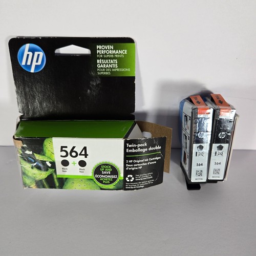 2-Pack Genuine HP 564 Black Ink Cartridges for HP DeskJet 3520 3521 ...