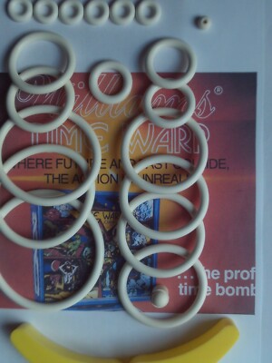 FLIPPER WILLIAMS- TIME WARP-KIT ELASTIQUES CAOUTCHOUC-PINBALL RUBBER ...