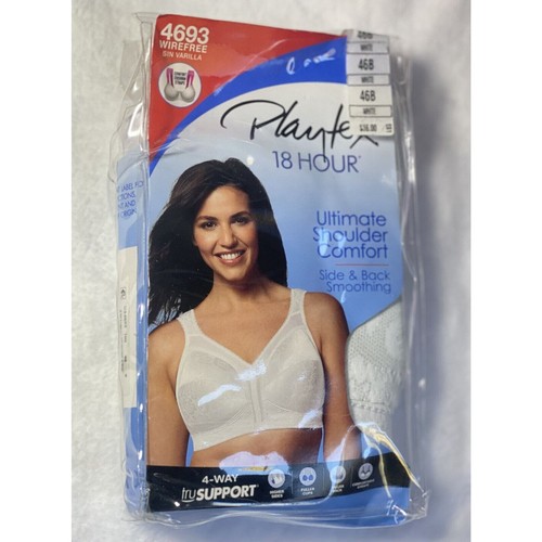 Playtex 18 hour bra size 46G Ultimate Shoulder Comfort 4693 White NIP ...
