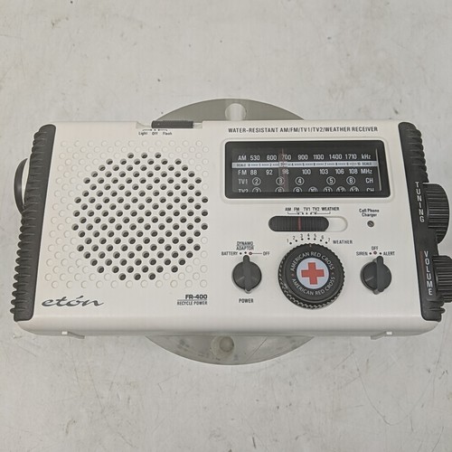 American Red Cross ETON FR400 AM FM TV1 TV2 Weather Emergency Radio | eBay