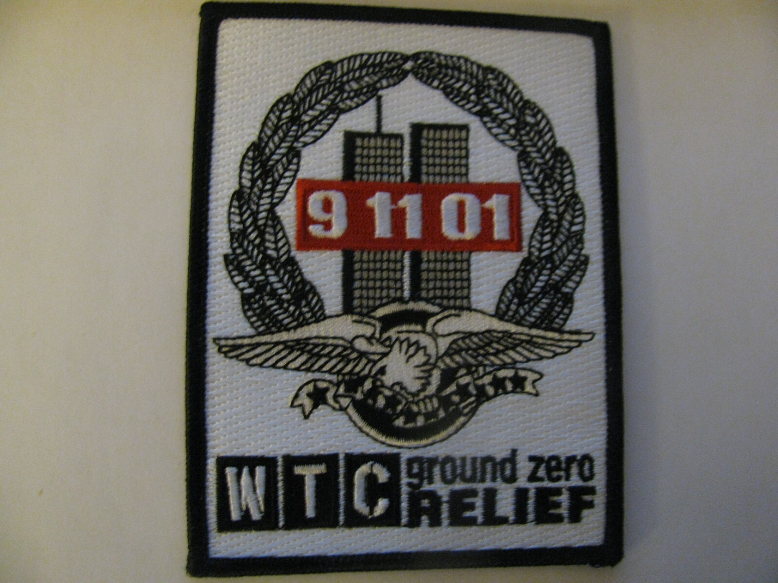 WTC World Trade Center 9 11 01 Ground Zero Relief Fire Patch Iron On 3. ...