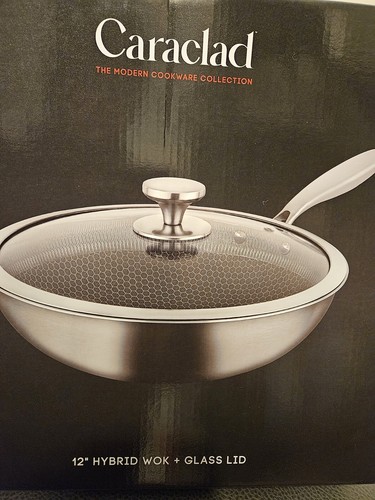 Caraclad/hex Nonstick Stainless Steel With Aluminum Layer 12" Hybrid ...