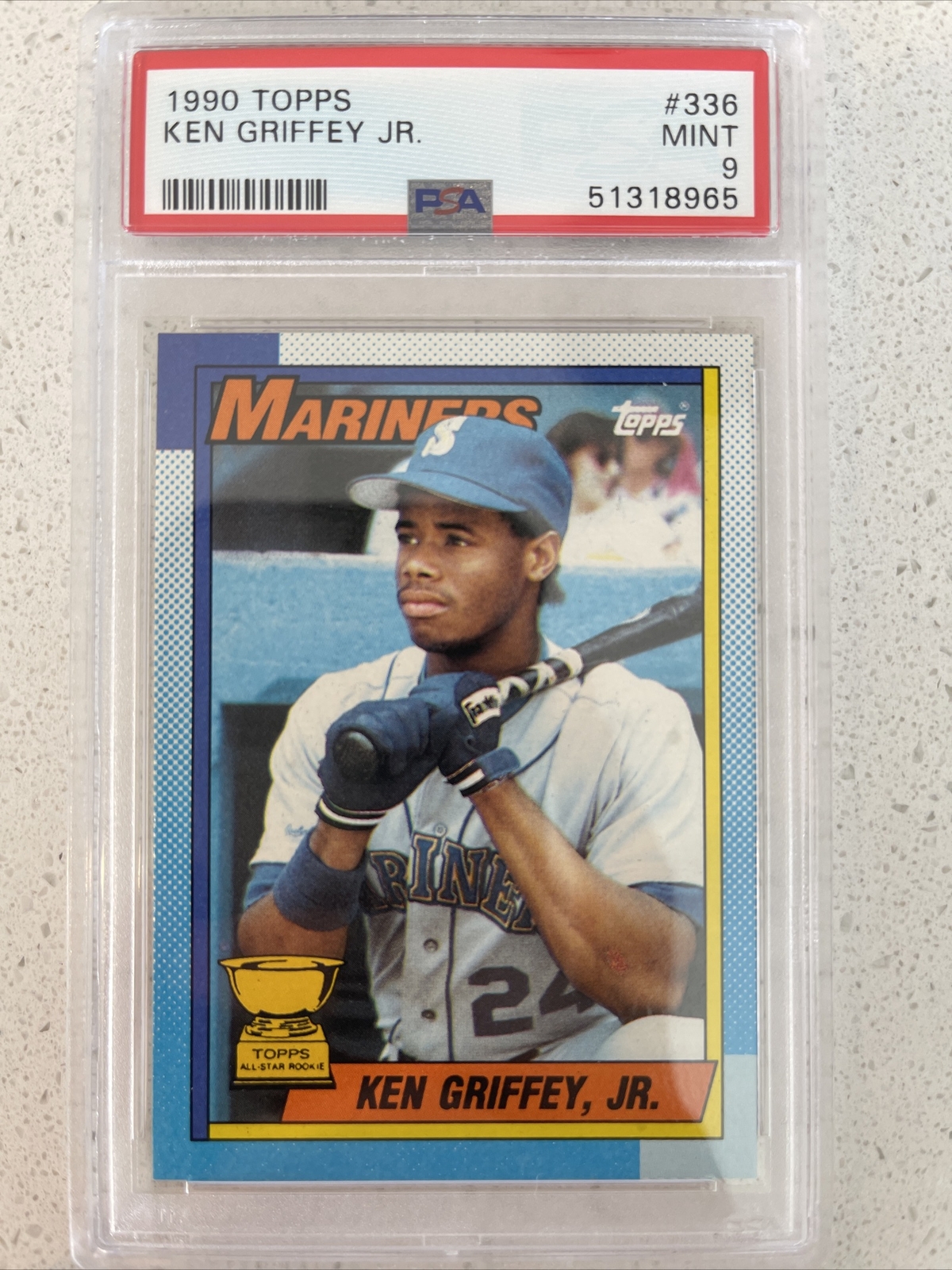 1990 Topps #336 Ken Griffey Jr. PSA 9 Mint | Quantity Discount ...