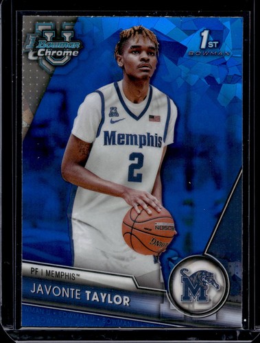 2023-24 Bowman University Chrome Sapphire #53 Javonte Taylor Memphis | eBay