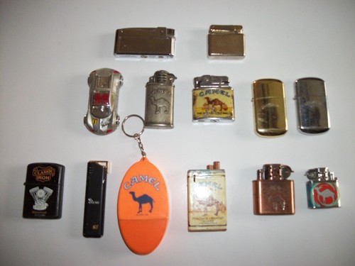 Vintage Lighter Lot of 13 Camel Cigarette & Other Good Lighters Mixed ...