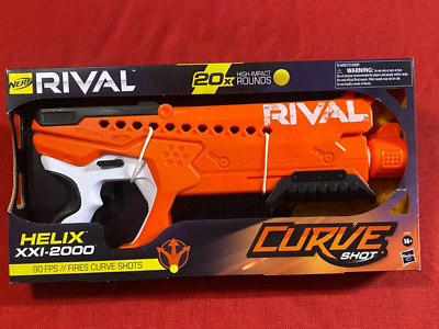 NEW! NERF Ball Blaster 20 Ammo Rounds RIVAL HELIX XXI-2000 Curve Shot ...