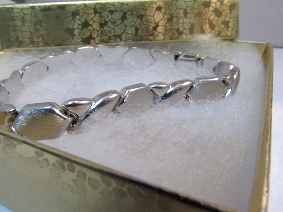 14k White Gold by Designer RCI Bracelet 7"Lx7mm wide SALE-SAVE 1,300 ...