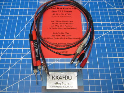 Custom VTVM Probe Set - Assembled - for Eico 221 & 214 VTVMs | eBay