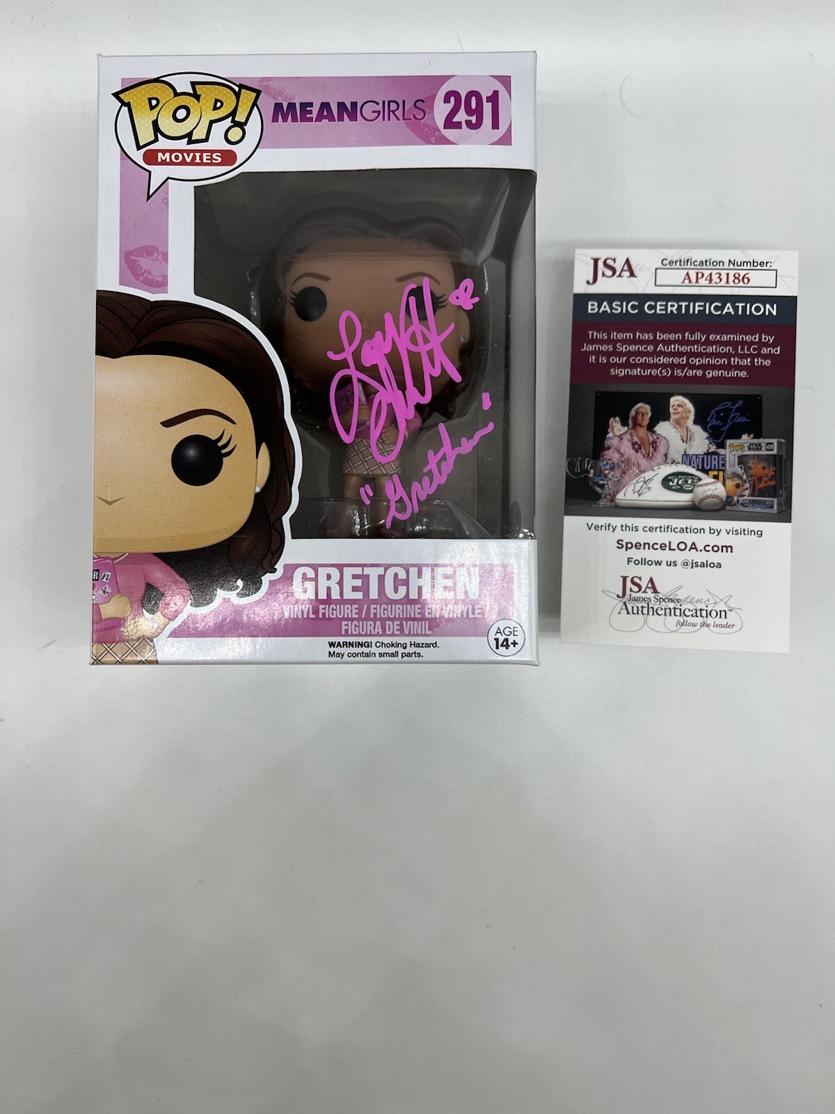 LACEY CHABERT HAND SIGNED AUTOGRAPH GRETCHEN FUNKO +JSA COA MEAN GIRLS ...