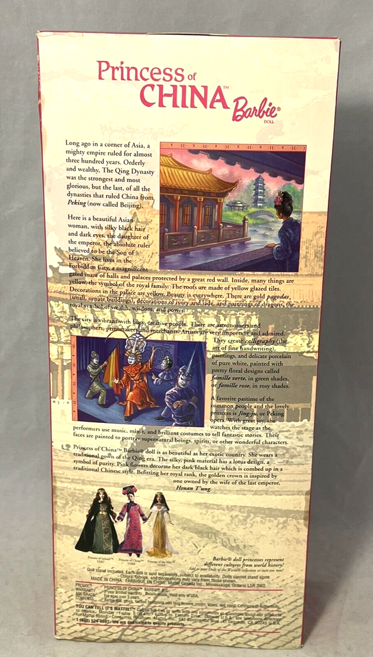 Princess of China Barbie Dolls Of The World Collector Edition 2001 ...