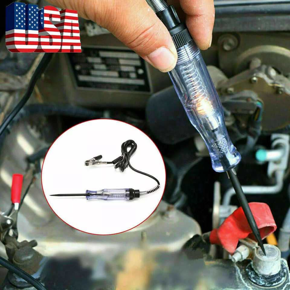Test Light Car Circuit Tester Probe 12V 6V DC Voltage Continuity Tester ...