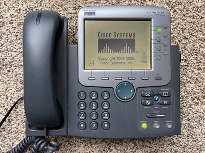 Cisco CP-7970G -SIP ASTERISK Ready VoIP PoE Color LCD Touch Screen ...