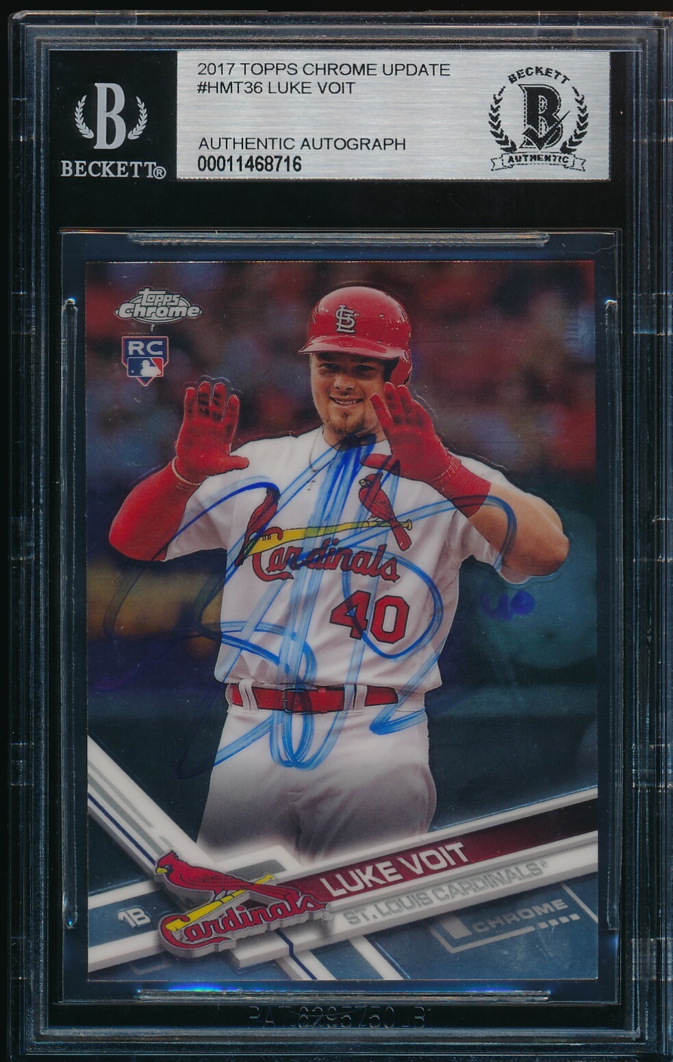 BGS Authentic LUKE VOIT AUTO 1st 2017 Topps Chrome Update In-Person ...