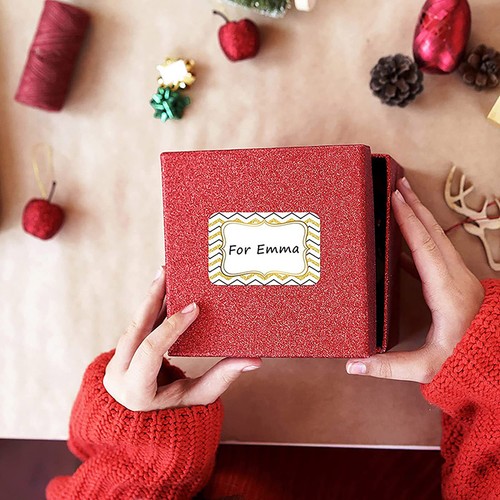 Design Label Foil Sticker 24pcs Foil Tag Stickers Party Labels for ...