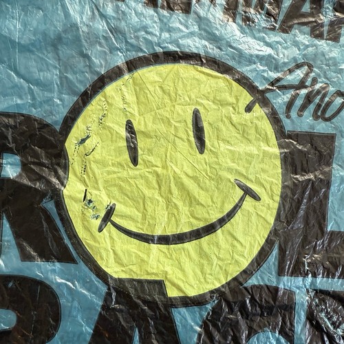 Vintage Walmart Blue Plastic Bag Movie Prop Roll Back Smiley Face 2001 ...