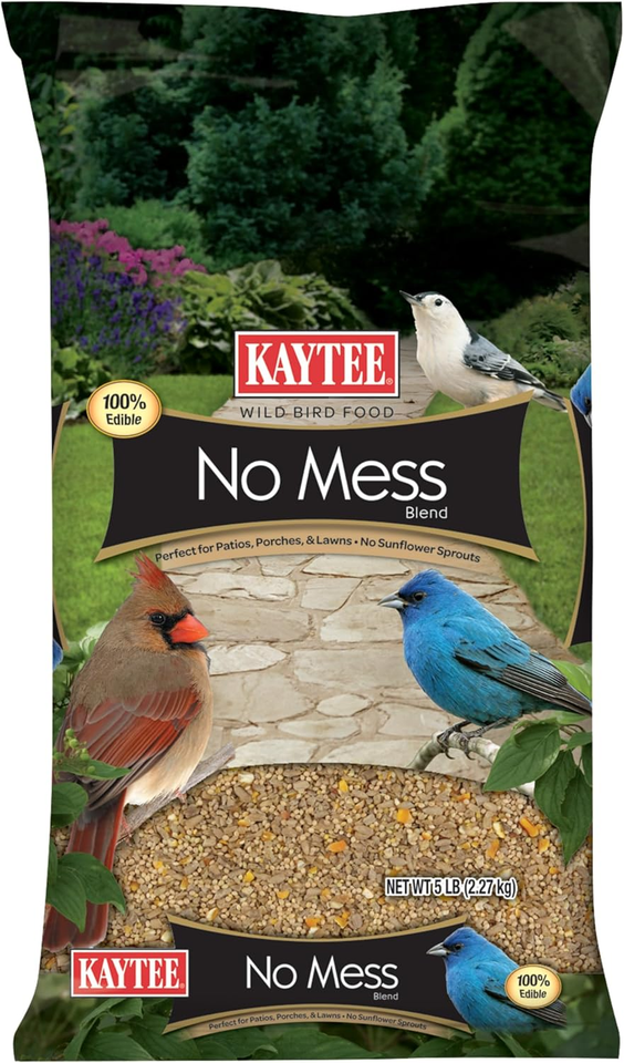 Wild Bird No Mess Food Seed Blend for Blue Jays, Woodpeckers, Juncos ...