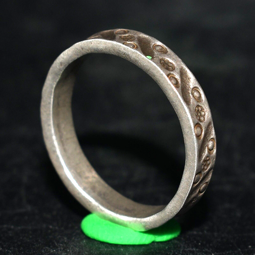 Authentic Ancient Roman Silver Ring with Engravings & Markings in good ...