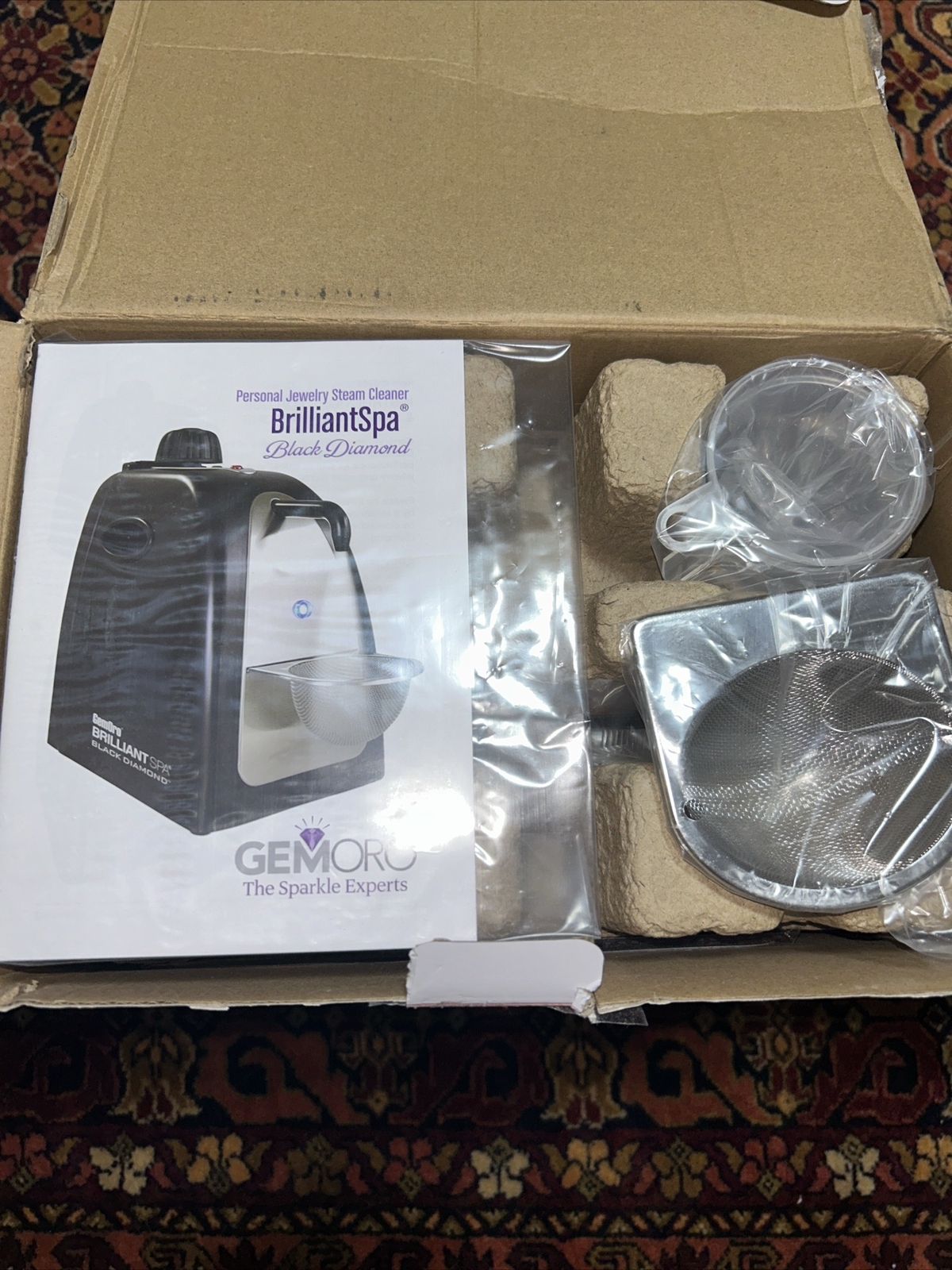 GemOro 0362 Diamond Brilliant Spa Steam Cleaner For Jewelry - Black for ...