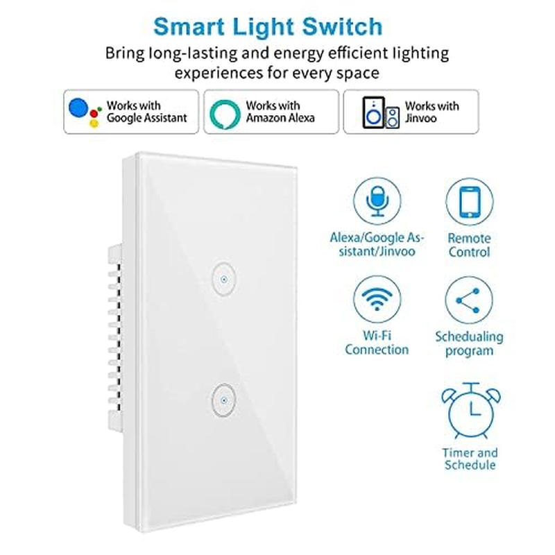 Useelink Smart Light Switch, Wifi Light Switch, Touch Smart Wall Switch ...