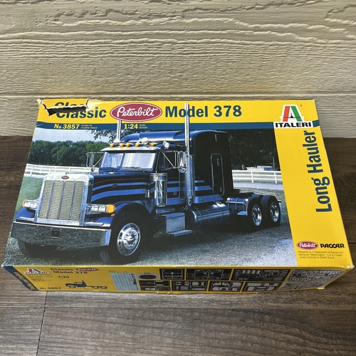 Italeri 1/24 Peterbilt 378 Long Hauler Plastic Model Kit 3857 New ...