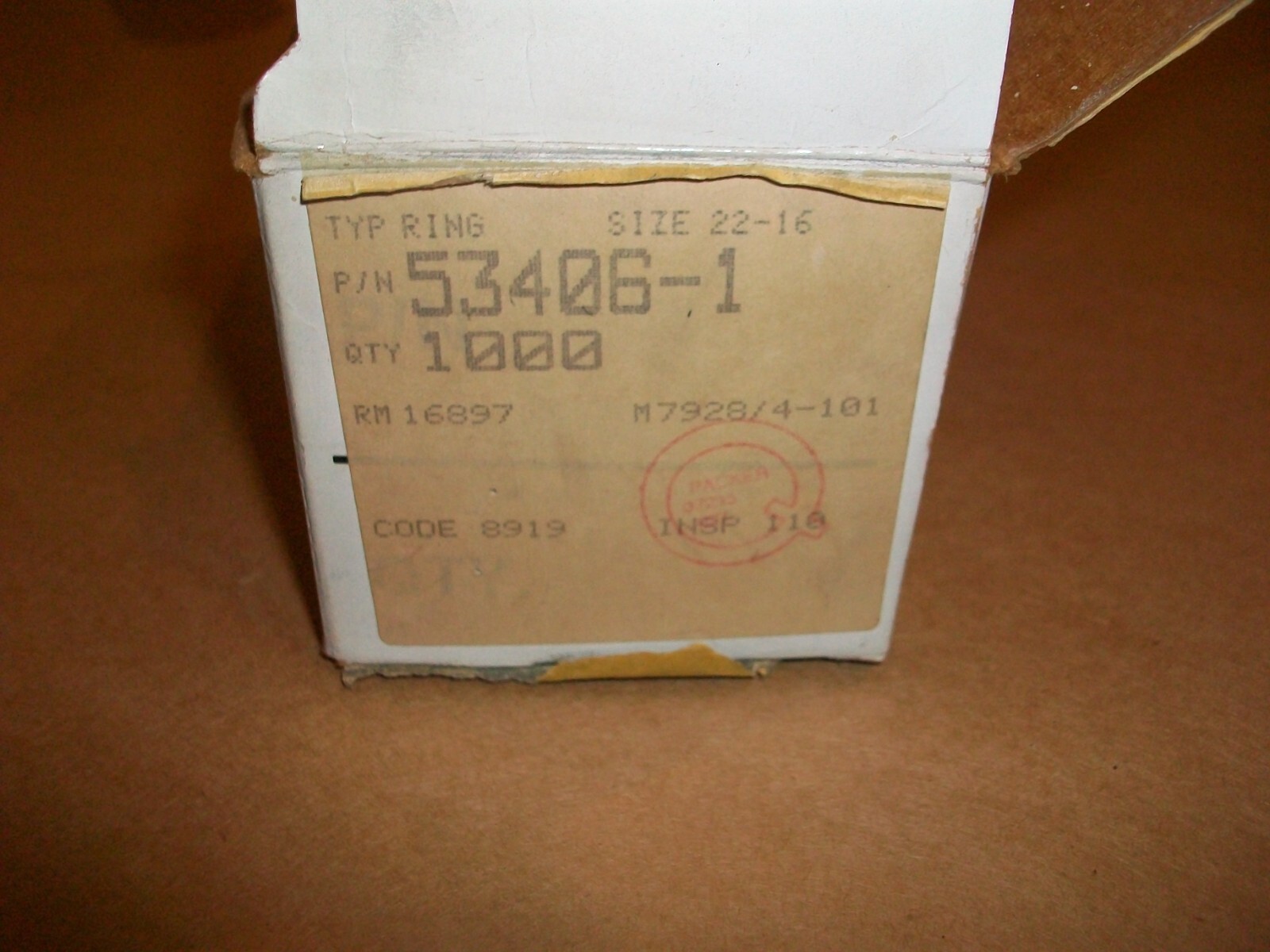 500pc AMP Ring Terminal T43302 53406-1 16-22ga | eBay