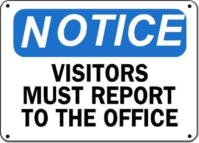Safety Signage - Visitors