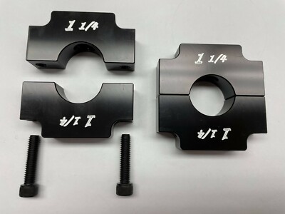 Weight Clamps PAIR Ballast Bar Mounts 1-1/4 Aluminum 1/2-13 Hole Race ...