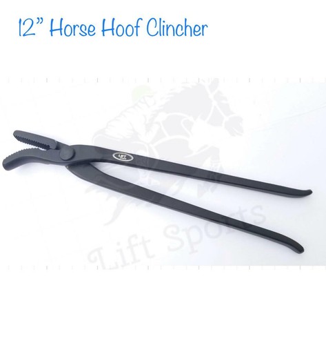 12" Horse Hoof Nail Clincher Farrier Tool Heavy Duty Shoe Veterinary ...