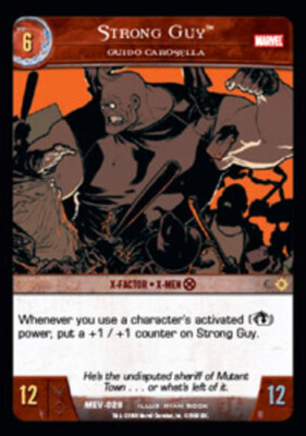 VS System: Strong Guy, Guido Carosella [Played] Marvel Evolution TCG ...