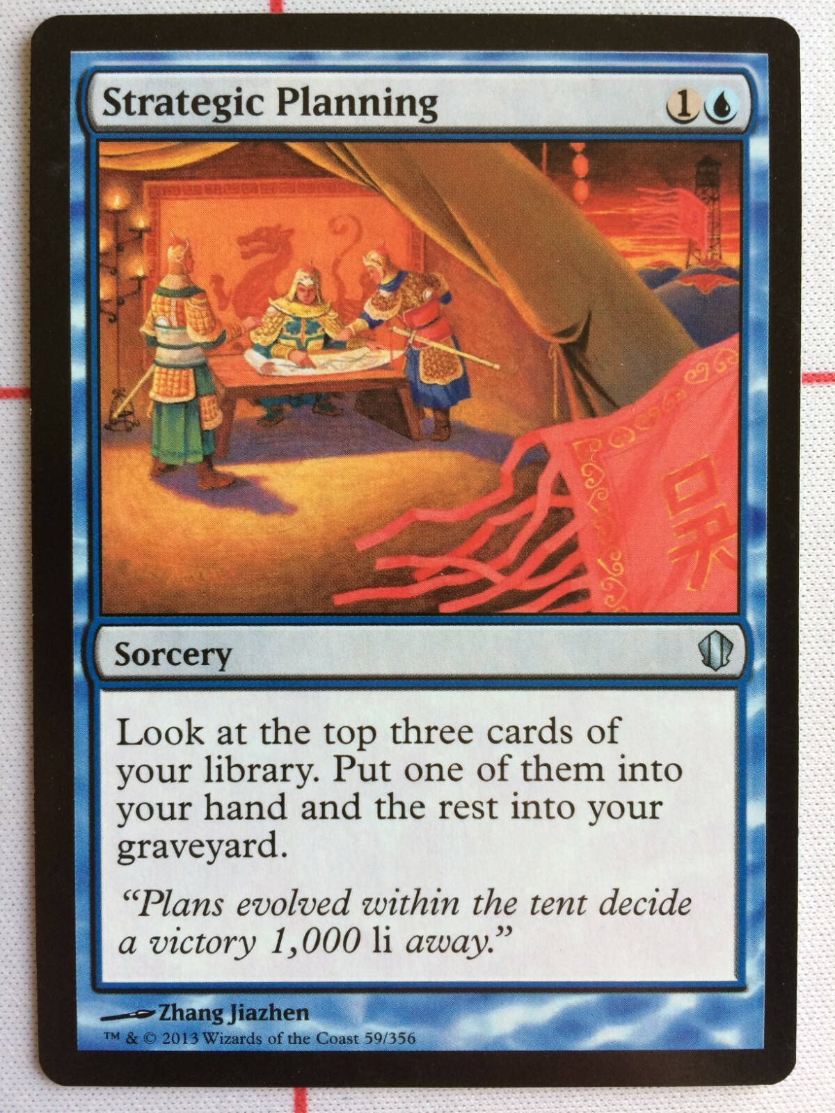 MTG 1x Strategic Planning Commander 2013 Legacy Magic Gathering Card x1 ...