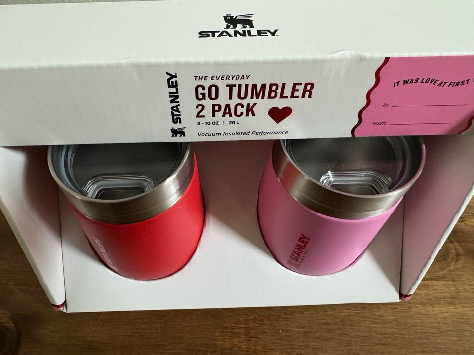 🔥STANLEY The Everyday Go Tumbler 2 Pack Target Red & Valentine Pink 10z ...