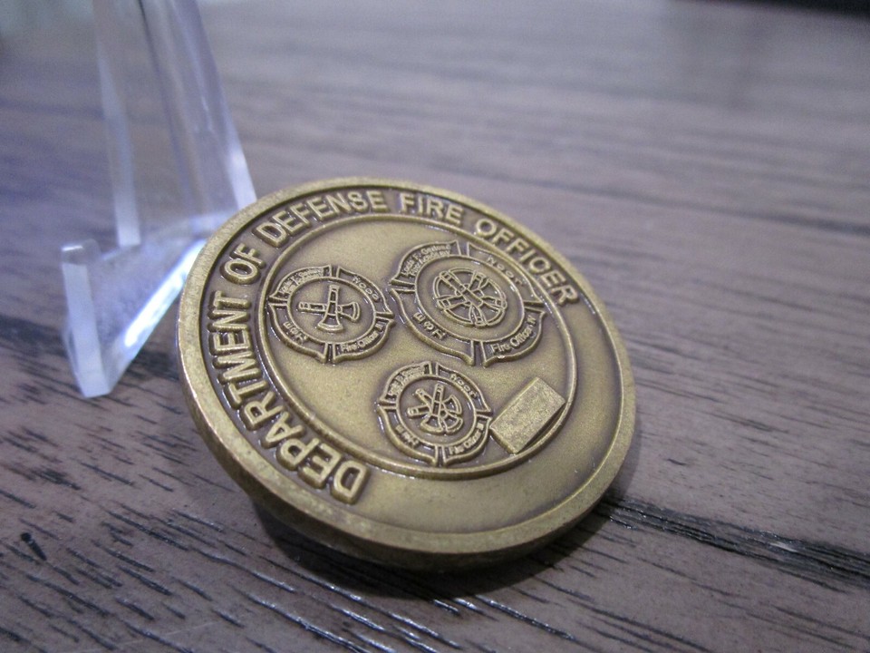 USAF Norma Brown AFB Fire Department DOD Fire Officer Challenge Coin ...