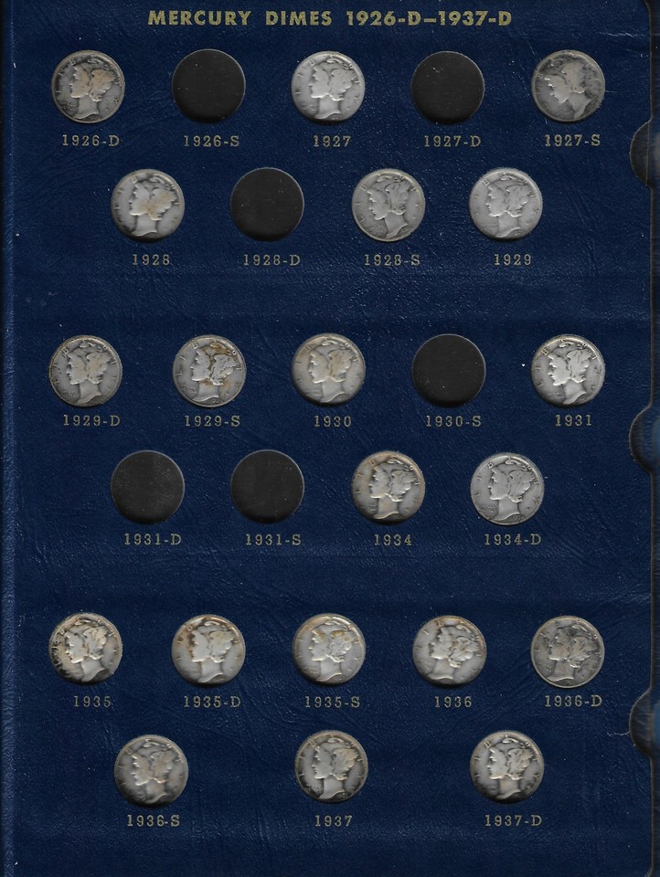 1916-45, P, D, S, Mercury Dime Set *$6.70 Face* "Circ-UNC" *Combined Shipping* | eBay