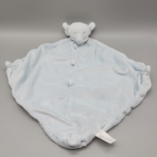 ANGEL DEAR Blue Sleeping Elephant Baby Lovey Security Blanket Plush ...