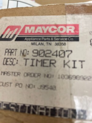 Maycor Timer Kit Part Number------- 902407 | eBay