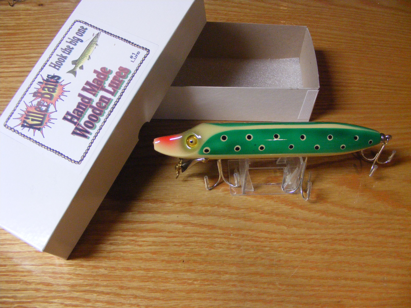 Killer Baits Rusty Jessee Heddon Style 8" Musky Glasseye Vamp in Green ...