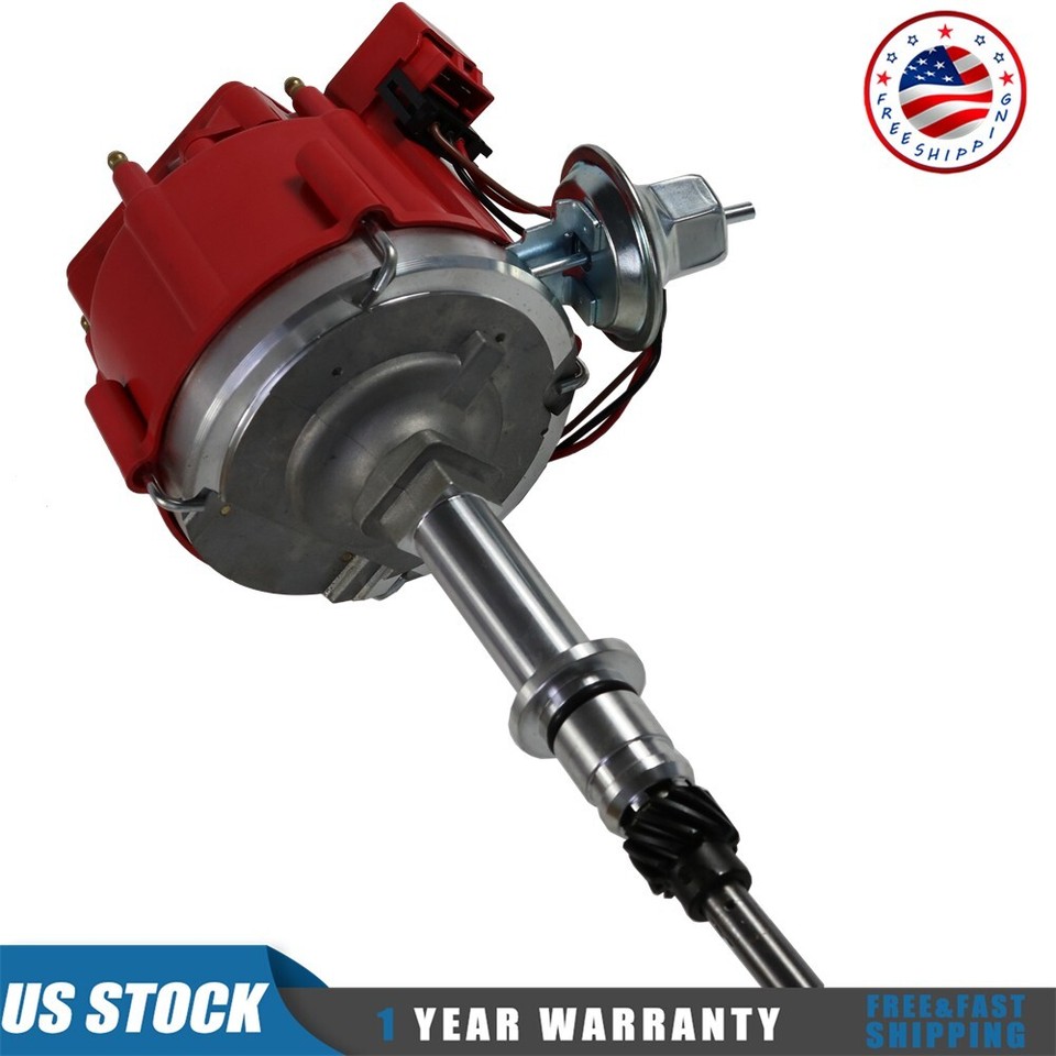 Red 6522R HEI Ignition Distributor 6 Cylinder For GM 250 Chevy 292 230 ...