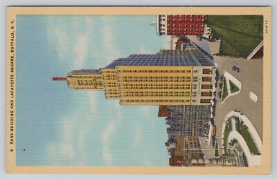 Postcard Rand Building & Lafayette Square Buffalo New York | eBay