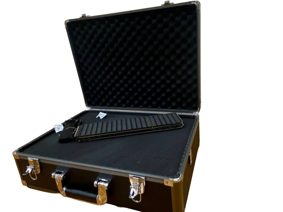 Camera Aluminium Hard Case with Foam Insert Carry Strap Lockable Large ...