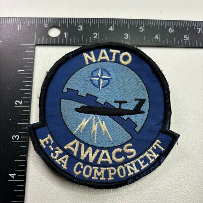 Vintage US AIR FORCE NATO AWACS E-3A COMPONENT Patch (Aircraft) C45B | eBay