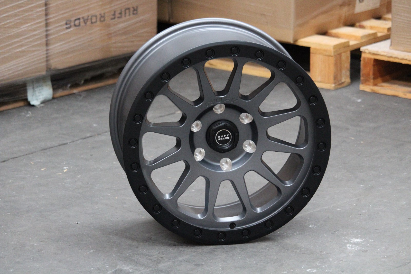 NAVARA NP300 18"x9J 4x4 RUFF ROADS Wheels Gunmetal/BLK +25 offset TUFF ...