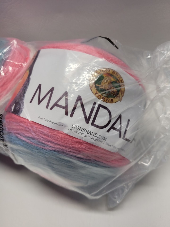 3 Lion Brand Mandala Yarn Cake 590yd 5.3oz Acrylic Unicorn 525 201 ...