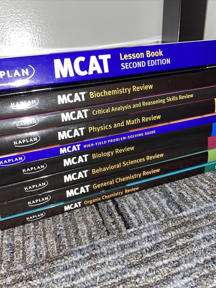 Kaplan MCAT Complete 7 Book Subject Review 2nd Edition Study Guides | eBay