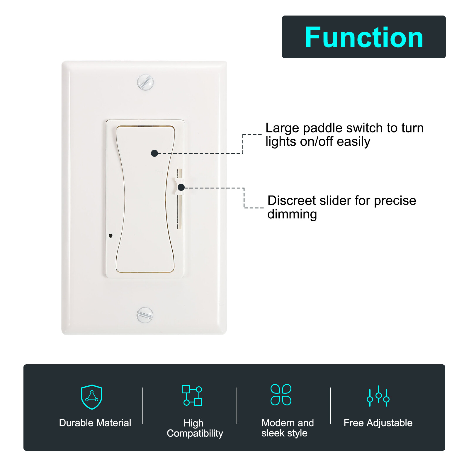 10pcs Dimmer Switch 0-10V Low Voltage Dimmer Switch for Dimmable Lights ...